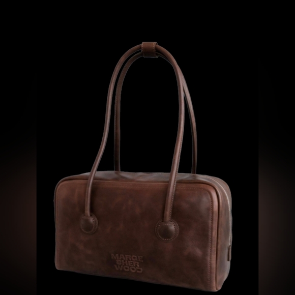 Margesherwood | Bags | Marge Sherwood Soft Boston Brown Pullup Handbag ...